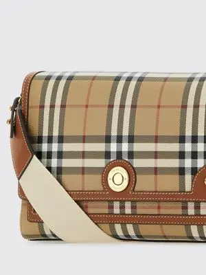 Burberry Note Coated Cotton Vintage Check Print Bag