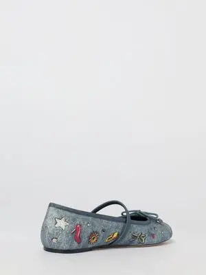 Marc Jacobs Embellished Ballet Flats - Denim