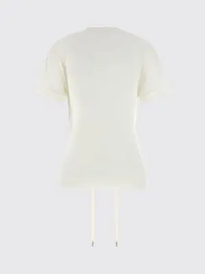 Alexander McQueen Cotton T-shirt With Lace Detail