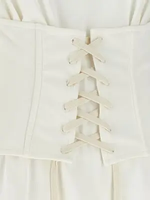 Alexander McQueen Cotton T-shirt With Lace Detail
