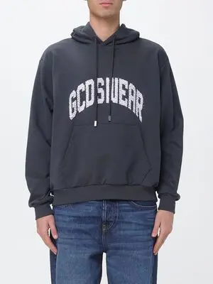 Gcds Cotton Logo Hoodie - Grey