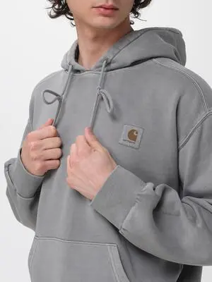 Carhartt Work In Progress Cotton Logo Hoodie - Beige