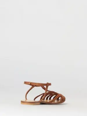 ANNA F. Suede Sandals - Burnt