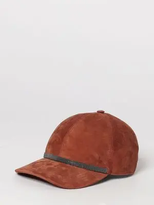Brunello Cucinelli Suede Baseball Cap - Red
