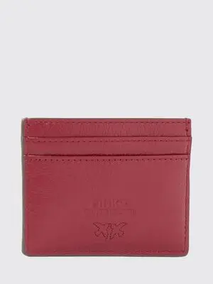 Pinko Leather Cit Card Holder - Red