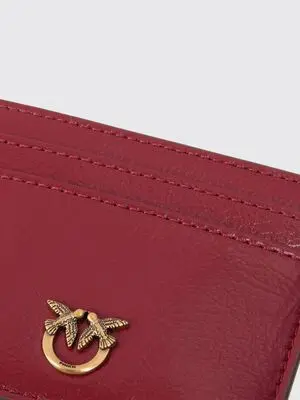 Pinko Leather Cit Card Holder - Red