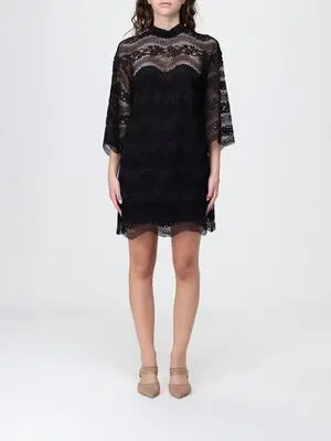 TWINSET Mini Lace Dress - Black