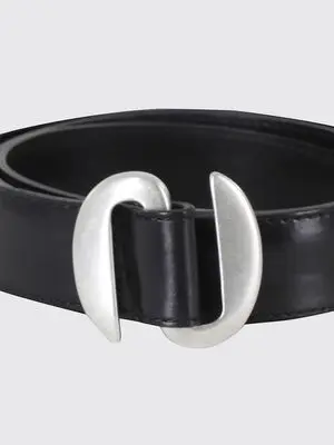 Orciani Smooth Cowhide Leather Belt With Interlocking Closure - Black