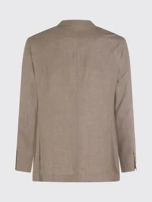 Brunello Cucinelli Wool Blend Single-breasted Blazer