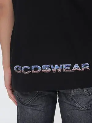Gcds Cotton Graphic Print T-shirt - Black