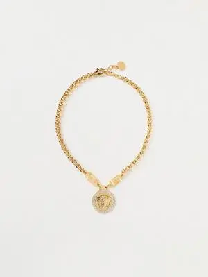 Versace Medusa Coin Pendant Necklace - Gold