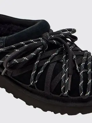 UGG Tasman Lace Suede Clogs - Black