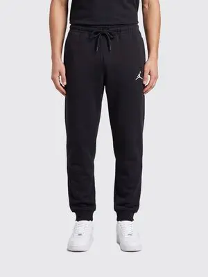 Nike Cotton Blend Jogging Pants With Elasticated Waist And Logo - Black