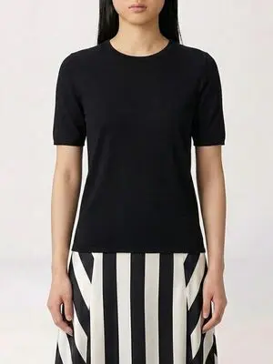 LISA YANG Short Sleeve Knit - Black
