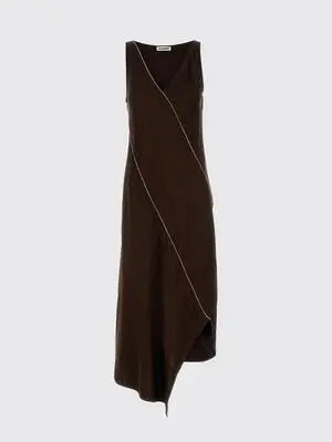 JIL SANDER Asymmetric Viscose Dress