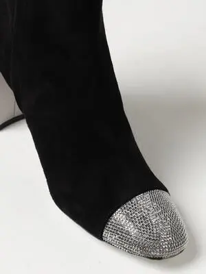 Rene Caovilla Embellished Block Heel Ankle Boots
