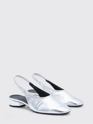 AeydĒ Laminated Leather Slingbacks
