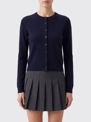 LISA YANG Cropped Cardigan - Navy