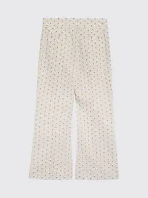 Valentino Garavani Geometric Cotton Blend Palazzo Trousers