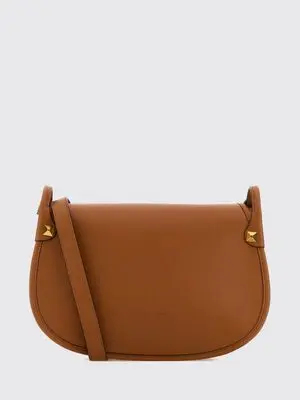 Valentino Garavani Rockstud Flaneuse Leather Bag - Walnut