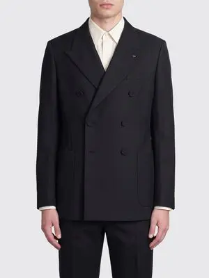 Valentino Garavani Virgin Wool Double Breasted Blazer - Black