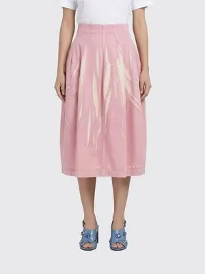 Marni Balloon Denim Skirt - Pink