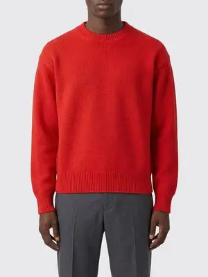JIL SANDER Basic Cotton Crew-neck Sweater - Red