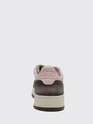AUTRY Medalist Low Super Vintage Leather And Suede Sneakers With Worn Effect - Brown
