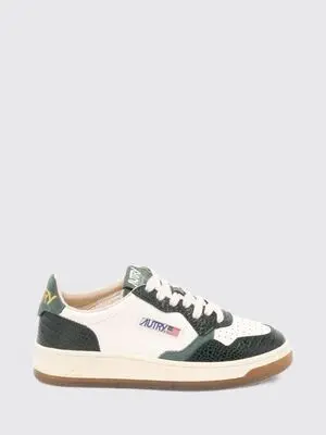 AUTRY Medalist Low Super Vintage Leather And Suede Sneakers - Green
