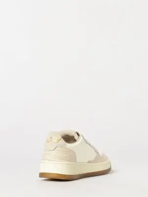 AUTRY Medalist Low Super Vintage Leather And Suede Sneakers - Ivory