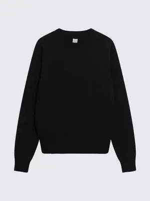 TOTEME Dropped Shoulder Cotton Crewneck Sweater