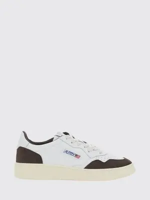 AUTRY Medalist Low Two-tone Calfskin And Suede Sneakers - Dark