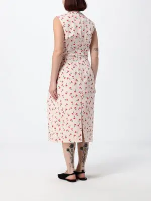 JIL SANDER Sleeveless Floral Midi Dress