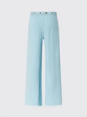 Pinko Wide-leg Linen Trousers With Belt