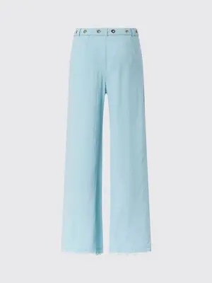 Pinko Wide-leg Linen Trousers With Belt