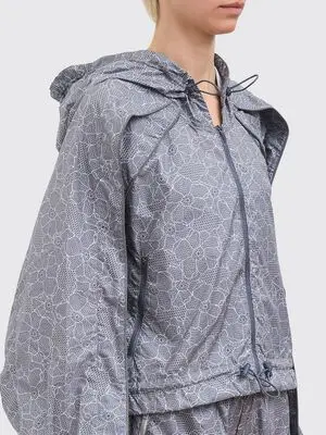 Adidas By Stella McCartney Printed Technical Fabric Zip-up Hooded Sweatshirt