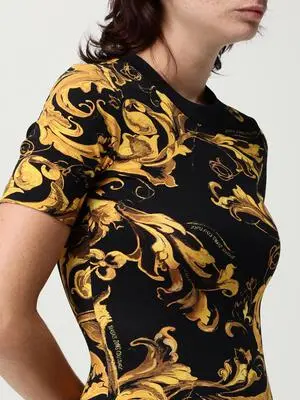 Versace Short Sleeve Printed Dress