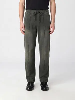 GOLDEN GOOSE Cotton Jogging Pants With Drawstring And America Pockets - Black