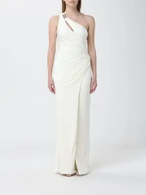 Versace One-shoulder Gown With Draping - Ivory