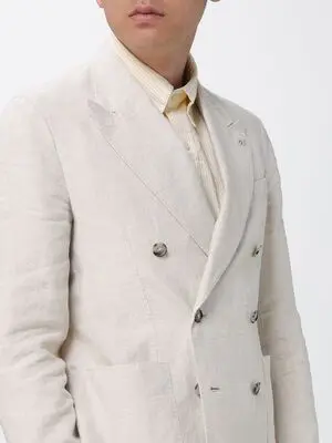 MANUEL RITZ Single-breasted Linen Blazer