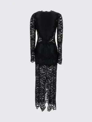 Rabanne Long Sleeve Lace Maxi Dress