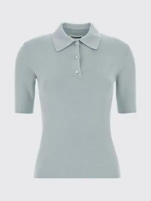 JIL SANDER Virgin Wool Knit Polo Shirt