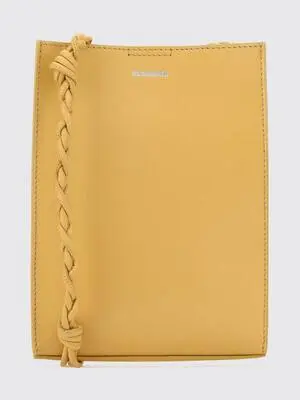 JIL SANDER Tangle Calf Leather Shoulder Bag By - Grey