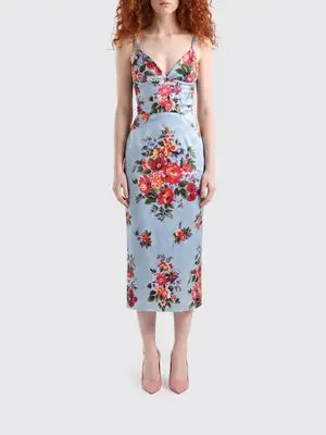 Dolce & Gabbana Satin Midi Dress - Multicolor