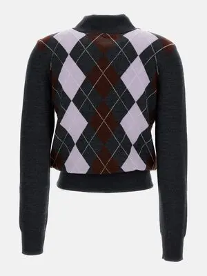 SELF-PORTRAIT Argyle Polo Shirt