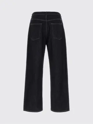 JIL SANDER Cotton Denim Wide Leg Jeans By