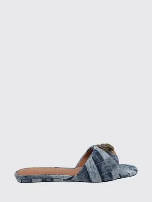 Kurt Geiger Kensington Cotton Mules - Denim