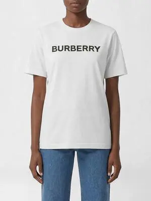 Burberry Cotton T-shirts With Logo - White