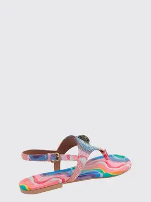 Kurt Geiger Kensington Rhinestone Satin Sandals