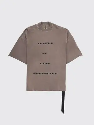 Rick Owens Oversized Slogan Cotton T-shirt